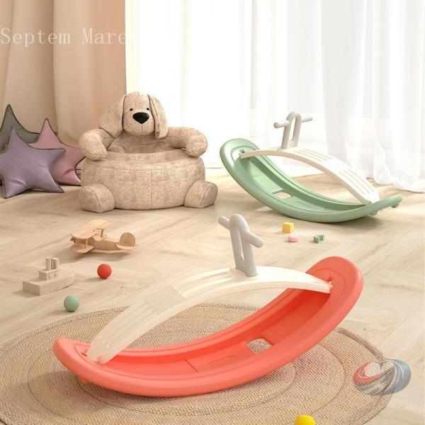 1台2役バランスボード×ロッキングポニー おもちゃ 木馬　ロッキングホース 木馬 乗り物 トレーニング 子供用 室内遊び アスレチック ヨガ ボード　運動能力