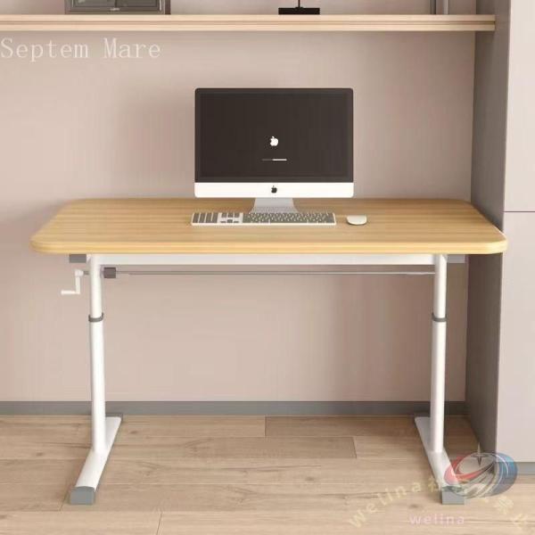 パソコンテーブル：無垢材のデスク：80/100/120*60*62-90CM，高さ調節が可能で、身長に合わせて簡単に調節ができます。 リフトテーブルは厚みのある素材を使用しており、テーブルトップは硬く、傷つきにくく、防水性、耐久性、防塵性に...