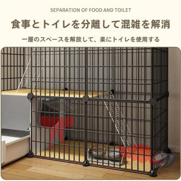 ??【特大スポーツスペース】当社の猫ケージは屋内に多層の広いスペースがあり、猫に十分な遊びと遊びのスペースを提供し、健康で活発に過ごすことができます。??【多機能猫キャビネット】当社の猫ヴィラはペットに最適であるだけでなく、さまざまな家の装...