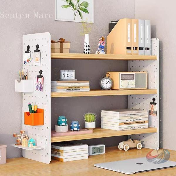 ??【パンチングボード 】：増加パンチングボード、 このエリアには、写真や小さなハンギングなどを飾ることができます。 自分でDIYができるので、勉強や仕事をするときの雰囲気が盛り上がります。??【組み立て簡単】：（厚く拡張されたスチールフレ...