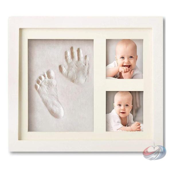 赤ちゃん　手形　足型　写真立て　フォトフレーム　ベビープリント　出産祝い　安心　手形足型 おしゃれ 誕生日 メモリアル　新生児 男の子 女の子 プレゼント ギフト メモリアルグッズ ベビーフォト ベビーフォトフレーム　ベビープリント・フォト...