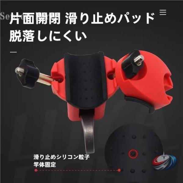 サイズ：掲載写真をご参照ください。石鯛釣りやタマン釣り大物狙いのぶっ込み釣りなどの竿受けに脱着可能です。トリガー式なので簡単に取り外しが可能になっております。強烈な抑え込みなどピトンから石突が抜けないなどのもたつきや、急な強いアタリからのバ...