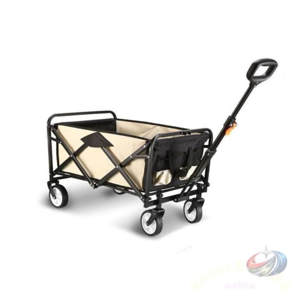 【大容量キャリーワゴン】軽量 キャリーカート 150L大容量、耐荷重100kg、アウトドア活動時は家族3人分のギアや食料は全て問題なく運べます。【また前輪360°回転でき】方向も自由調整できて、もっと便利です。小回りのきくスムーズなタイヤで...