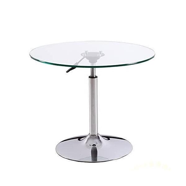 【組み立てが必要】材質: ガラスデスクトップ+金属, 寸法: 幅×60/70CM奥行×60/70CM高さ65-93CM, 色: 写真が示すように【関数】ソファサイドテーブル、新聞テーブル、小さなコーヒーテーブルとしても使え、とても便利で実用...