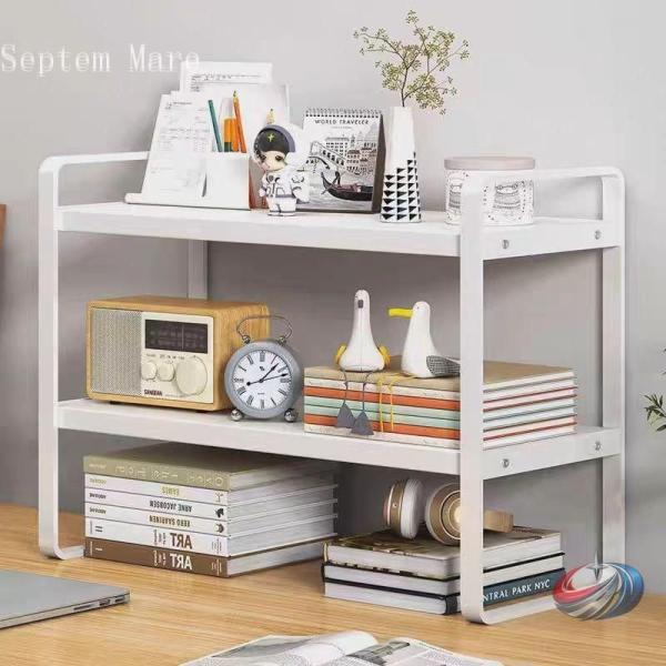 【高品質な丈夫材質】弊社の机上ラックはエコな複合板を採用されて、板の表面を保護ためペイントを塗りつけたので腐食が発生しにくいと汚れても洗いやすいこと。アイロンフレームは非常に丈夫で、二層重ねでも置くものをきちんとささえている、非常に穏やかな...