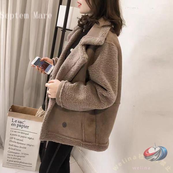 商品名 ムートンコート ボアコート レディース ジャケット ボア フリースコート ショート丈 冬 アウター 大きいサイズ ビッグシルエット 厚手 もこもこ おしゃれ かわいい 暖かい あったか 防寒 ゆったり カジュアル 無地 スエード シ...