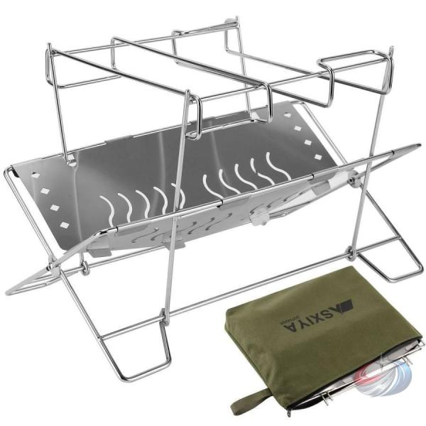 【 一台多役&amp;amp;amp;amp;amp;わずか870g重さ】本体の重量はわずか870kgくらいで、安定します。炭火で焼き物できますし、焼かんやフライパンなどを載せてお湯を沸かすことができてクッキングとローストステーキもできます...