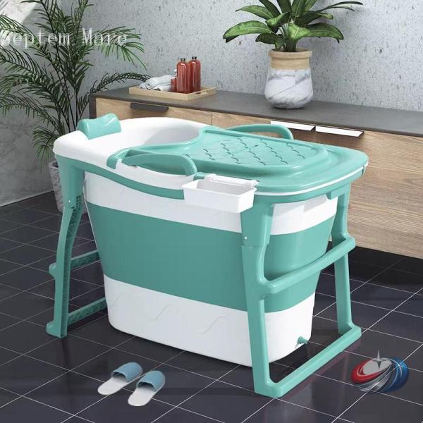 【高品質耐久性バスタブ】高品質TPEとPP素材で作られてBPAが含まれていません。耐久性に優れていて、水が漏れません。何度も折り畳めても変形しません。収納後厚さはわずか26cmです、スペースをとらない。使用しない時、ちょっとした隙間に差し込...