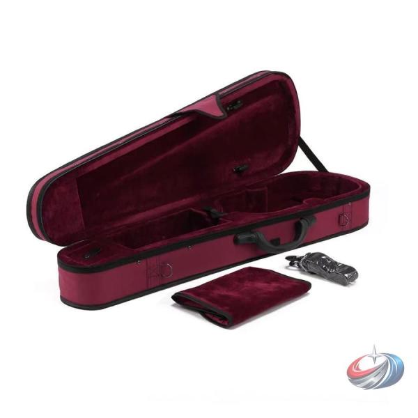 バイオリンケース 1/2 1/4 3/4 4/4 1/8フルサイズバイオリン三角形状ケースボックス ハード＆スーパーライト ショルダーストラップ付き ポータブル軽量バイ