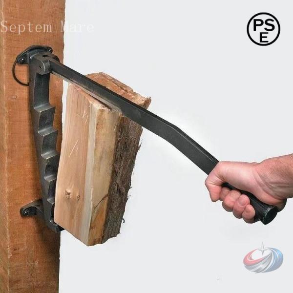 薪割り 薪割り台 壁掛け 薪スタンド 薪割りクサビ ネジ付き薪薪割り機 - ウッドカッター 中庭用ウッドスプリッター アウトドアキャンプ アウトドアマニュアルウ