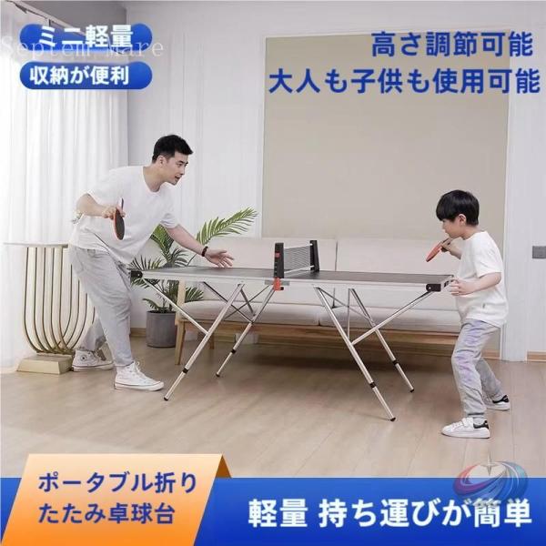 ??【丈夫で耐久性】スチール製のサポートと脚を備えた高品質のMDFで作られており、長期間使用できる頑丈で安定しています。??【折りたたみ式デザイン、省スペース】の卓球台は縦に折りたたむことができるので、使わないときは部屋や ガレージの片隅に...
