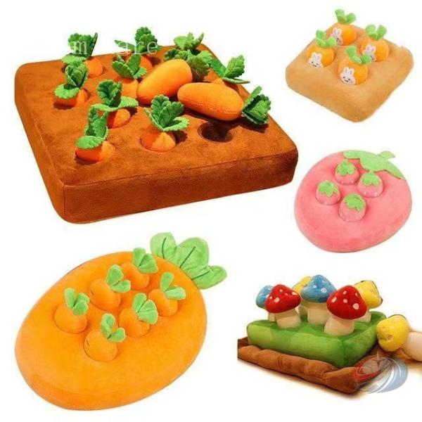 商品名：犬用訓練毛布/ノーズワーク ストレス/にんじん 収穫/人参畑犬/収穫 知育玩具★ノーズワーク：おうちの犬の嗅覚機能を発揮しながら一緒に遊びたくないでしょうか。おやつをにんじん下に隠し、犬はおやつを見つけることが楽しく、飼い主もどうや...