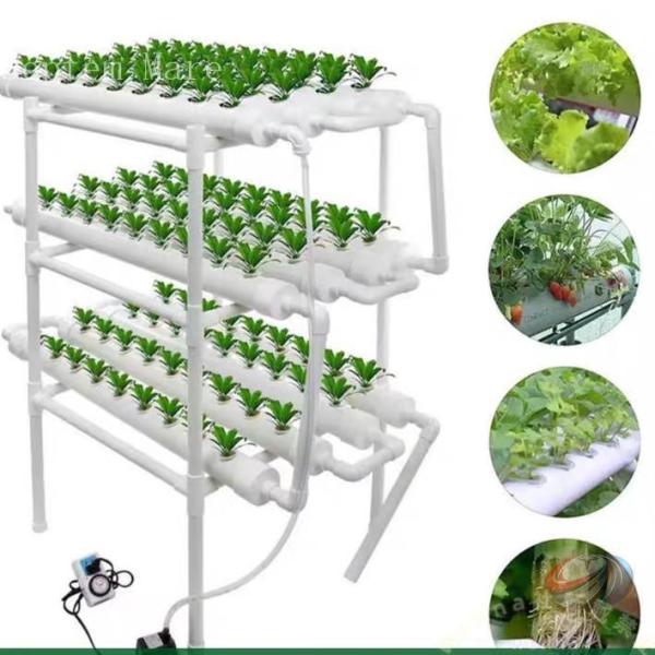 材質：この製品は、食品グレードのPVCパイプで作られています。壁の厚さ：2.0 mm、変形しにくく、耐腐食性、耐久性があり、美しいパイプの直径：63 mm、根が成長するのに十分なスペースを提供できます。ご注文が確認された後、自動循環システム...