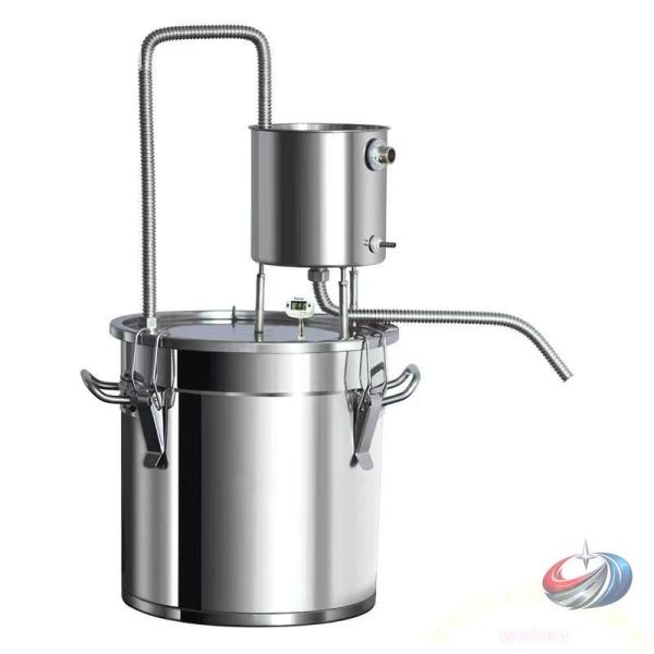 蒸留器 酒 蒸留水器 精油 芳香 ホーム蒸留器 家庭用 ワイン造りセット ステンレス鋼製 発酵タンク (20L)
