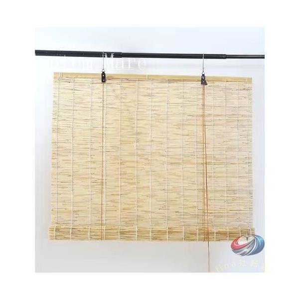 天然の葦のカーテン、すだれ 目隠し、竹すだれ、炭化ローラーブラ、手織りリード 、防水 防カビ、環境保護、室内 ブラインド 屋内外用シャッター