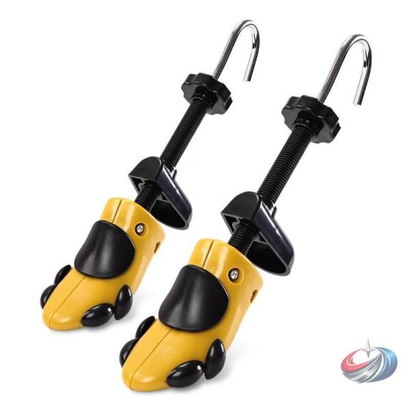 【 商品特徴 】従来版をアップグレードしたABS樹脂（強化プラスチック）製で耐久性が格段にアップ2個セットでのお届けで・1足を最短で・何度でも調整可能革靴・パンプス・ローファーなどの足の痛み・型崩れを同時に解決?シューキーパー としても使用...