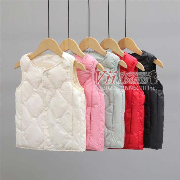 爆買 2026 秋冬ダウンベスト 袖なし ダウンジャケット キッズ 女 160 キッズ男子 ダウン キッズ コート 子供服 女の子 男の子 ダウンコート ウルトラ ライトダウン ジップアップ パーカー インナーダウン ダウンコート フェザー...