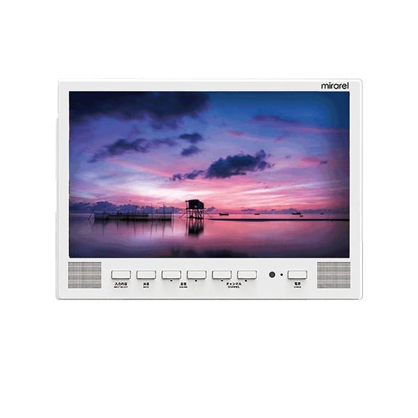 16V型浴室テレビ mirarel+ ミラレル ホワイト [16MBTW+] フルHD Bluetooth搭載 HDMI端子 GoogleTV ネット動画 アプリ対応 地デジ BS 110度CSデジタル 洋也