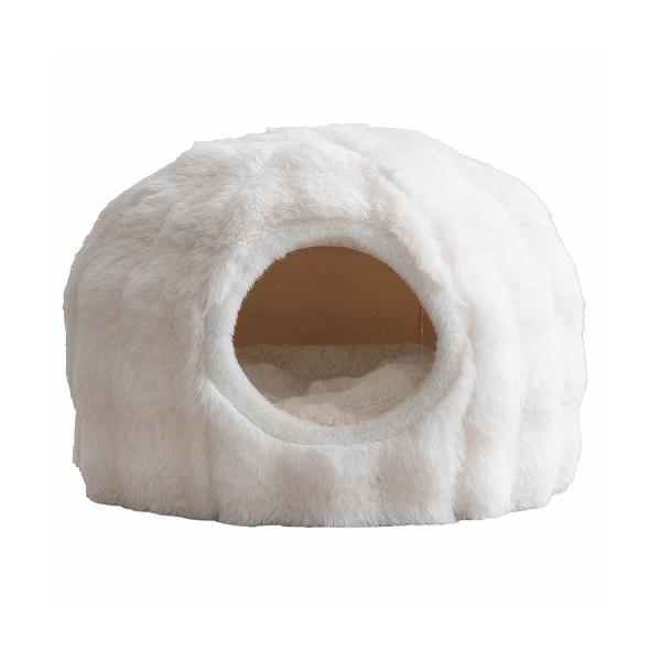 ペットベッド Foure フール PBD-X400-WH [500400010] ホワイト リバーシブルクッション付 ドーム型からベッド型何度も変えれる 宮武製作所