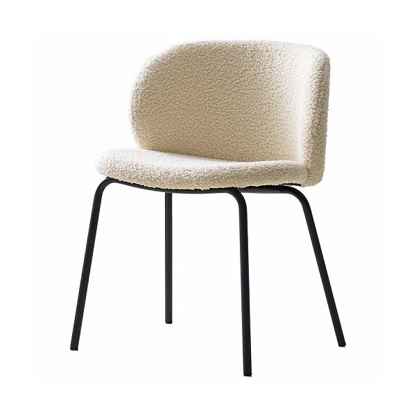 ダイニングチェア Kerin カリン 1脚 CH-A5075-1-WH [615075110] ホワイト ブークレ生地 Signature Studio 宮武製作所