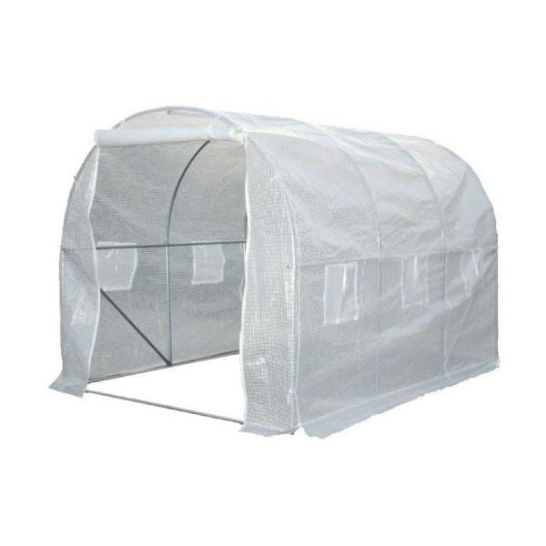 小型家庭用ハウス 2坪タイプ 完全防水仕様ではありません [626993] 小型機械・自転車・バイクの簡易ガレージに シンセイ