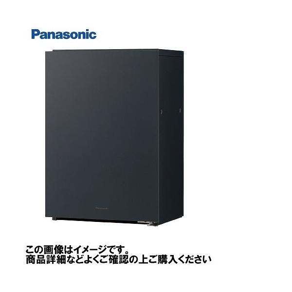 宅配ボックス コンボマルチ ポスト一体型タイプ パナソニック [CTN1130RTB] 鋳鉄ブラック色 ミドルハーフタイプ 1ボックス 前入れ前出し(FF) 右開き