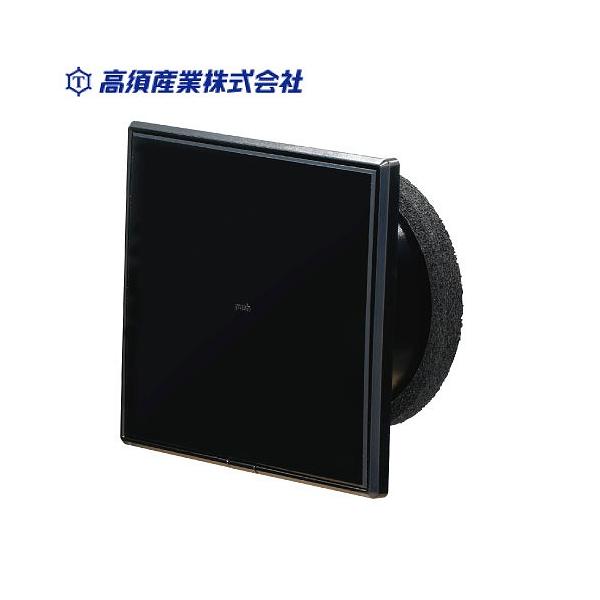 薄形自然給気レジスター 結露防止 パイプ径φ150 フィルター付 [KRFD-150FCK] ブラック プッシュオープン式 高須産業