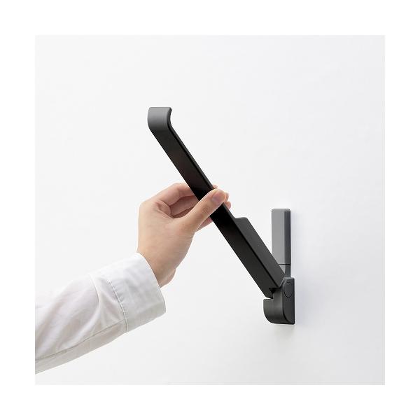 物干し 室内物干し 壁面取付け fuu ブラック 物干し竿 [NS-IMCA01-BK] オシャレ 部屋干し インテリア 黒 壁面 ナガエ