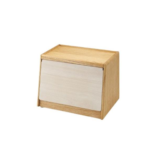 食パンケース kirisai 桐のパン櫃 2斤サイズが納まる [OSPP-2] 水拭き可能 扉が片手で開閉できる 天面に物が置ける お菓子なども オスマック