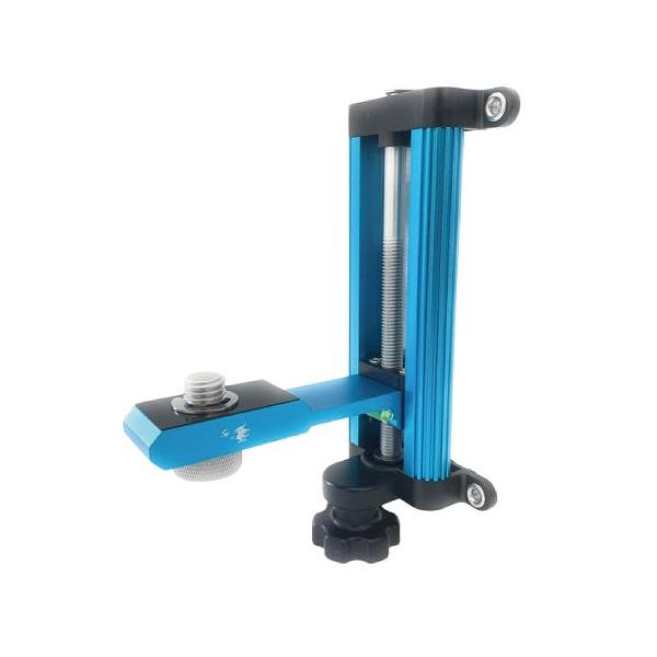 軽天ホルダー磁石式 降調整機能付き スカイブルー [sh2224-blue] 磁石で軽天に固定！ ほぼ全てのレーザー墨出し器取付可能 水平器付 エビスファスナー