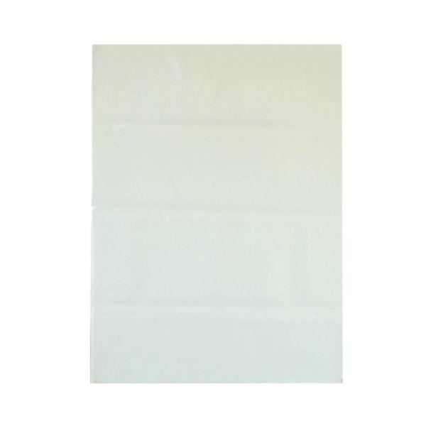 印刷品　透明　中　50枚入りサイズ：0.15ｍｍ厚×850ｍｍ×1280ｍｍアスベストを廃棄するときに、アスベスト袋の黄（大サイズ）と一緒に２重袋にして指定された場所に廃棄するための袋です。アスベスト以外にも厚手の透明ポリ袋として使えます。...