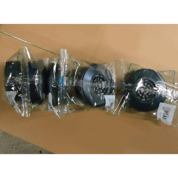 5個綴りでの販売になります下記の品番用取替え用防じんマスクのメカニカルフィルターです。国家検定：区分RL2（防じんマスク）、区分PL1（PAPR）、DOP試験粒子にて粒子捕集効率96％以上石綿（アスベスト）作業で呼吸用保護具の区分4の作業で...