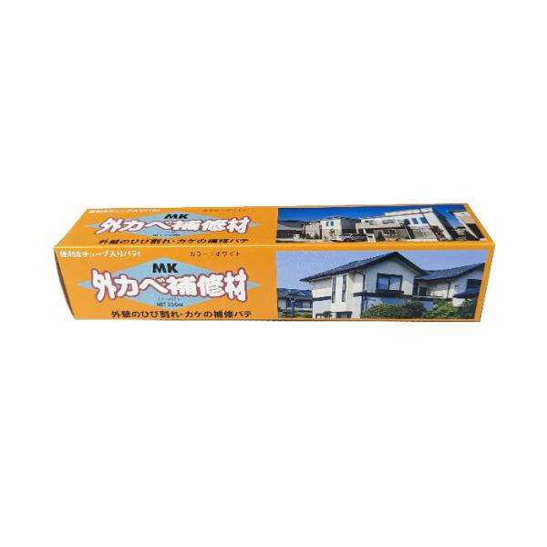 チューブ入りで使いやすく安全です。1回に5mmまでの厚付けが可能です。乾性で作業性に優れ、下地によく接着します。 用途：内外壁面のひび割れ・カケ・継ぎ目・くぼみ・すき間・目地・ビス穴・釘頭等の補修または処理