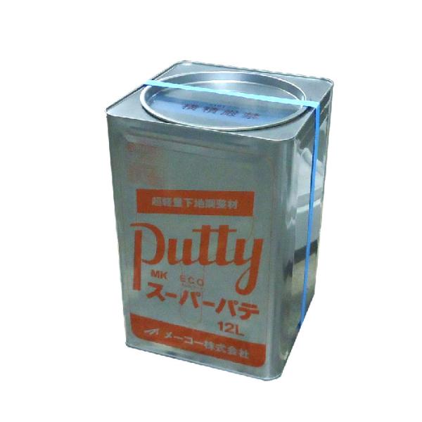 内装用の中上兼用パテです。軽量骨材配合で軽く、持ち運びが楽です。研磨性が良いので、大型現場・天井面の施工に最適です。最大塗り厚：2.5mm