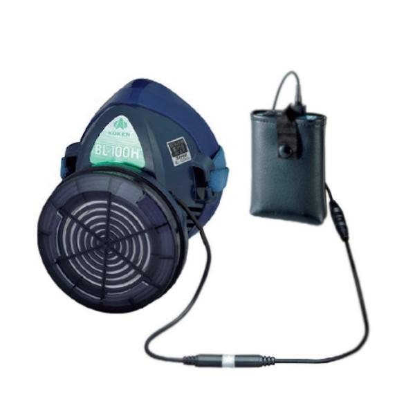 軽量、長時間タイプ電動ファン付き呼吸用保護具　PL32022年4月1日改正特化則対応　溶接ヒューム濃度防護係数300未満【特長】●面体内の内圧監視機能により、常に陽圧管理●シリコーン面体使用により肌に優しいソフトな装着感。●送風効率を向上さ...