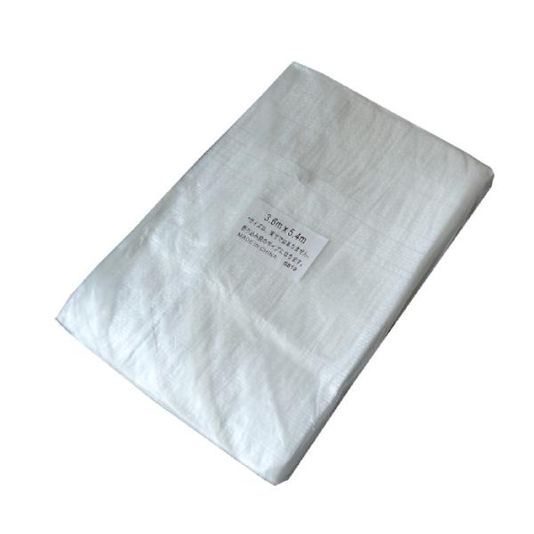 仕上がり寸法は約3.5ｍ×5.3ｍ（約3.6ｍｘ5.4ｍの生地を端5cm程折り返して重ねた部分を熱溶着加工、及び補強しますので仕上がり寸法が約10cm程小さくなります。）耐久性が良く、色々な使い方でもOK（シートカバー、野積養生用）ハトメ間...