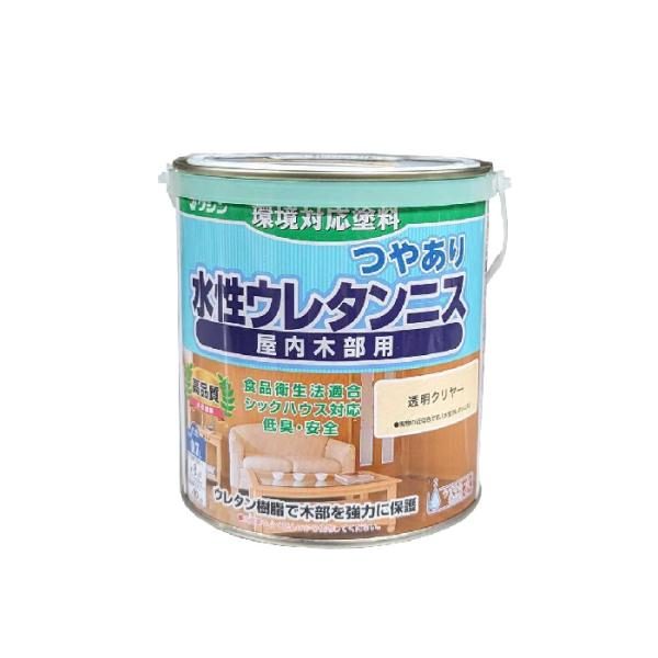 用途木工作品、組立家具、屋内の木部（床、手すり、窓わくなど）特長臭いが少なく、扱いやすい水性塗料です。乾くと硬い塗膜ができるので、実用的なものにも使えます。カラーバリエーションとして、色付きのつや消しシリーズが追加されました。食品衛生法に適...