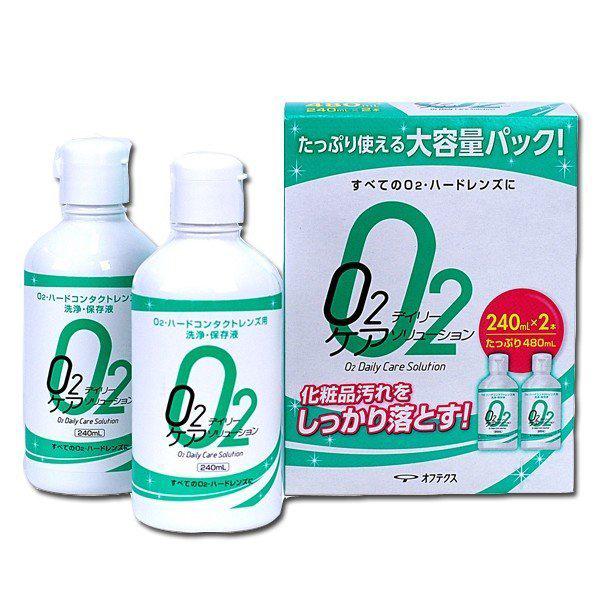 ●商品情報＆特徴オフテクス 「O2デイリーケアソリューション」240ml×2本パック界面活性剤がレンズについた汚れを浮かし、レンズ表面からはがします。また、化粧品汚れまでしっかり落とす処方を採用しました。化粧品汚れからくる目への影響に配慮し...