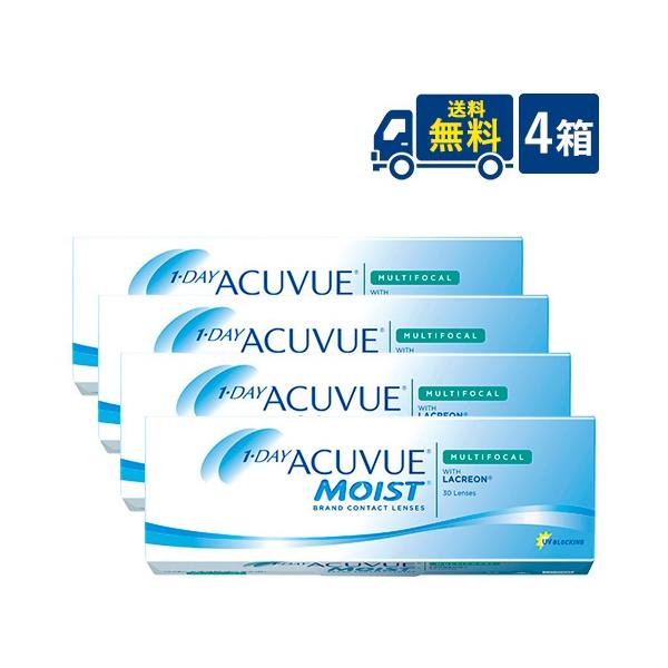 【セット内容】 ワンデーアキュビューマルチフォーカル 30枚入 4箱【送料】送料：ゆうパケットにて全国一律送料無料■商品内容■分類：遠近両用1日使い捨てレンズ交換期間：1日枚数：1箱30枚入りBC(カーブ)：8.4PWR(度数)：+0.25...