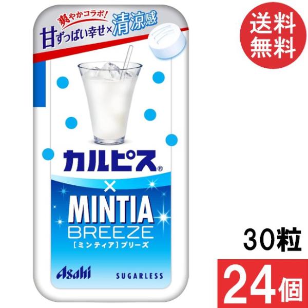 ■商品名■ミンティアブリーズ  カルピス 30粒■配送について■※本商品はゆうパケット便にて全国送料無料商品です。■製品情報■心地よい清涼感でしっかりリフレッシュ！甘ずっぱい幸せ×清涼感。カルピスの甘ずっぱい味わいや香りと心地よい清涼感が楽...