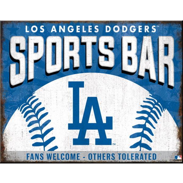 ロサンゼルス ドジャースのティンサインSports Bar大谷翔平の所属するドジャースをスポーツバーで大型モニターで観戦しながら、飲食を楽しめるバーのことですカッコイイ！しかもUSED仕様で1枚で雰囲気バツグン！Made in USA本体サ...