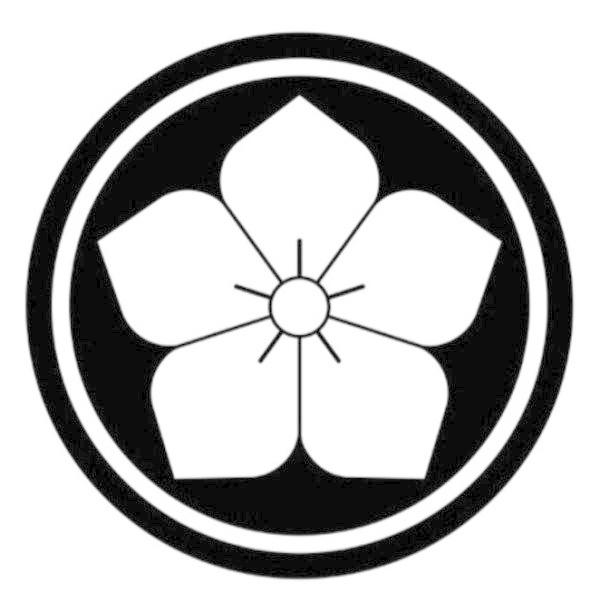 【水色桔梗】２０２０年度大河ドラマ「麒麟が来る」の主人公、明智十兵衛光秀の旗印が「水色桔梗」です。本能寺の変（天正１０年・１５８２年）がドラマや映画で描かれるとき画面一杯に登場します。【水色桔梗】カッティングステッカー。文字だけが残るタイプ...