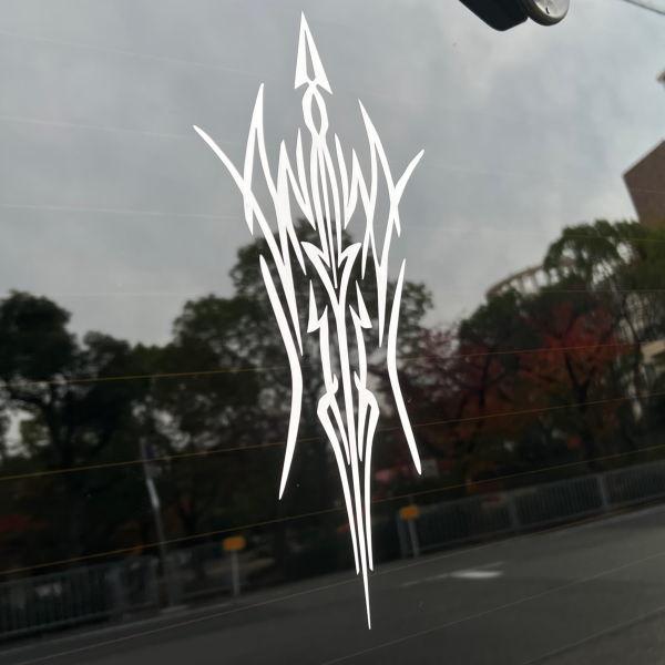 使い方・シーン一覧車 バイク ヘルメット 楽器 ギター 剣道防具 スノーボード 自転車 サーフボード スケートボード ウェルカムボード 玄関 表札 ポストピンストライプステッカー(No19）1枚カッティングステッカー文字だけが残るタイプです...