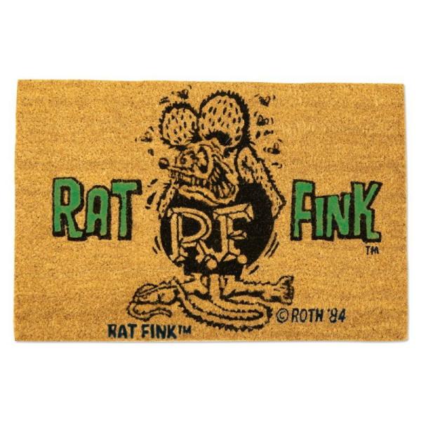 Rat Fink Coyer Matラットフィンク コイヤー マットRat Fink ネームロゴに、Standing Rat Fink がデザインされたナチュラル マテリアルのマットです。ココヤシ繊維を使っていて、硬めの繊維は外から帰ってき...