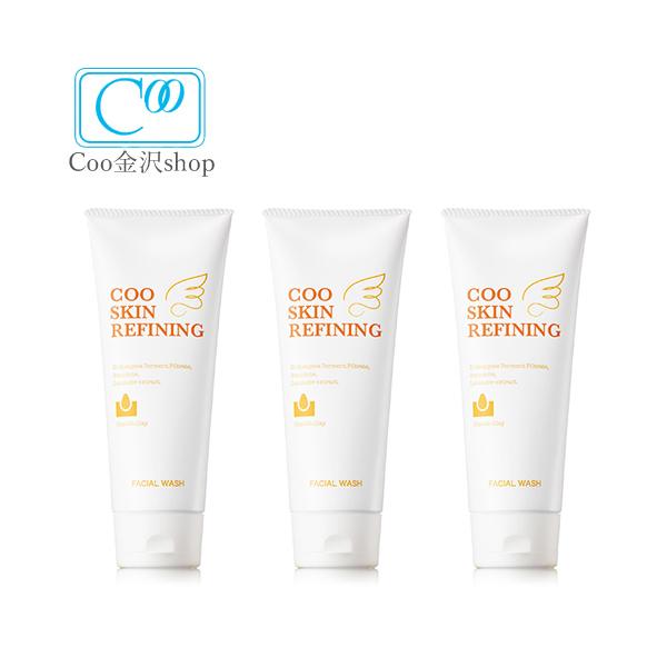 まとめ買い 3個セット クー スキンリファイニング フェイシャルウォッシュ 130g 酵母 自然酵母 洗顔 洗顔料 洗顔フォーム ツッパリ感なし 肌荒れなし しっとり さっぱり感 フローラル な香り オイリー肌 乾燥肌 にきび肌 の方 毛穴...