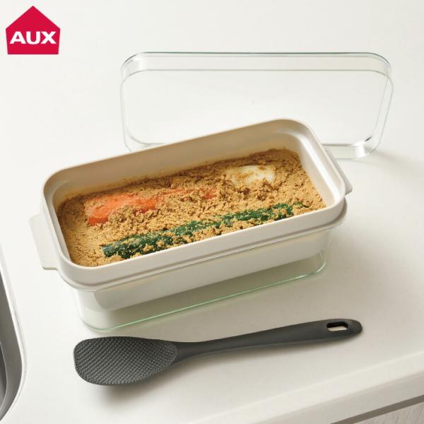 ■品名ぬかどこボックス LES3201■サイズ約幅29.6 × 奥行き13.2 × 高さ10.5cm■重量約560g■容量内容器：適正容量 ぬかどこ1kg外容器：満水容量 2.1L■材質外容器,フタ：飽和ポリエステル樹脂（耐熱温度80℃ /...