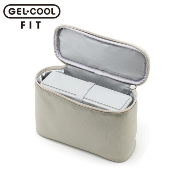 ■品名GEL-COOL FIT slim case■カラーグレー 0102-0347■サイズW20.5 × D8 × H14.1cm■重量77g■材質本体生地：ポリエステル、裏生地：ポリエステル、中芯：ポリウレタン、ドリップパッド：ポリエス...
