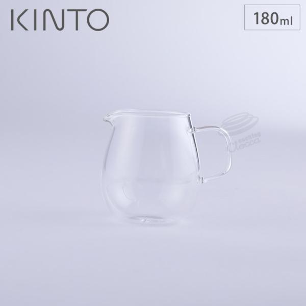 ■品名UNITEA ミルクピッチャー 180ml 8305■サイズ直径5 × 幅9 × 高さ7.5cm■容量180ml■重量約65g■材質耐熱ガラス（耐熱温度差120℃）■ブランドKINTO（キントー）■生産国中国■備考○ 食洗機使用可○ ...