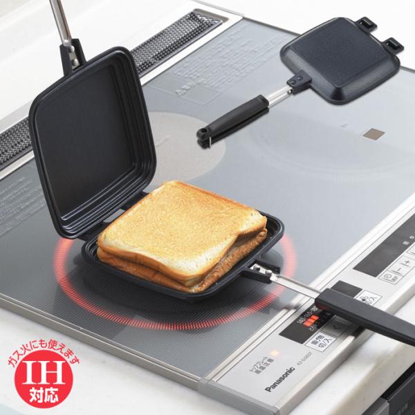 ■品名タップリィ2 ホットサンドメーカー IH対応 TP-12■サイズ本体：(約)375×160×38mm、深さ15mm底の厚さ：(約)3mm焼き面：(約)140×130mm高さ（内寸）(約)28mm■重量(約)750g■対応熱源ガスコンロ...