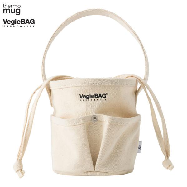 ■品名VegieBAG x thermo mug オリジナルバッグ TM-VB■サイズ高さ（本体のみ）130mm高さ（持ち手まで）250mm横幅：120mm■材質綿、ポリエステル■商品説明野菜をおしゃれに持ち運ぶ。-をコンセプトにショッピン...
